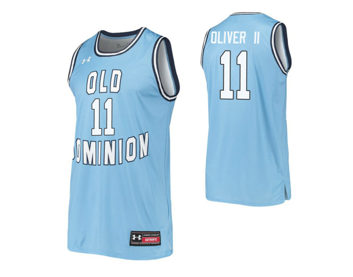 A.J. Oliver II Authentic College Basketball Jersey Blue Old Dominion ...
