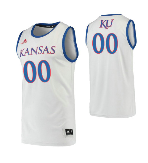 Kansas Jayhawks 00 Custom College Basketball Swingman Jersey Gray
