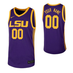 LSU Tigers College Basketball Jersey With Own Name & Number