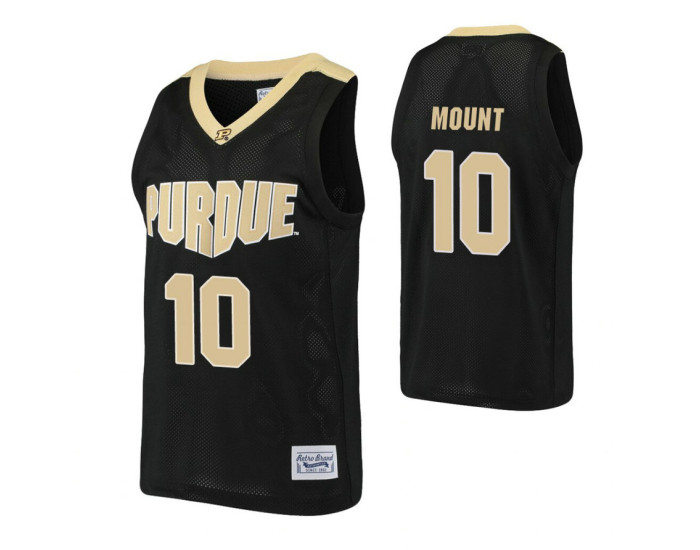 Purdue Boilermakers #10 Rick Mount Black Replica College Basketball Jersey